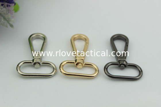 Designer latest design simple nickle color zinc alloy 25 mm high quality snap hook for sling bag