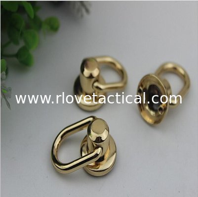 High quality light gold zinc alloy 16 mm metal stud rivet for handbag straps