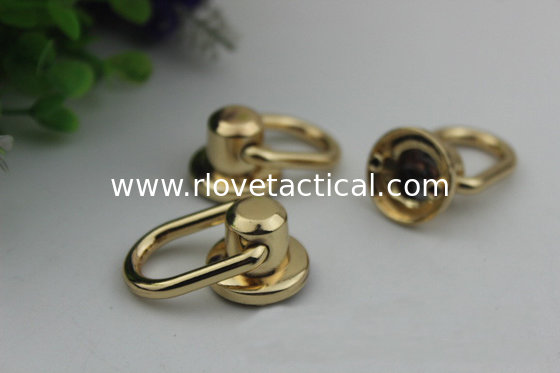 High quality light gold zinc alloy 16 mm metal stud rivet for handbag straps
