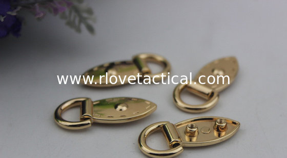 Decorative hardware metal zinc alloy ligh gold 11.5 mm handbag straps buckle rivet stud with screw