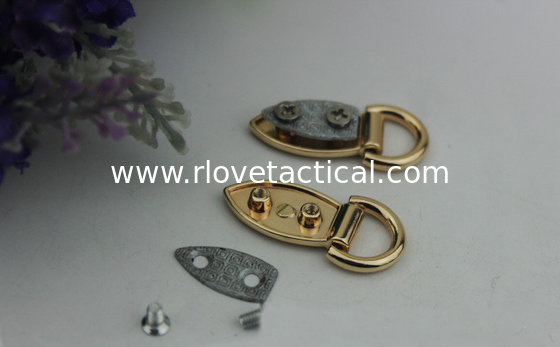 Decorative hardware metal zinc alloy ligh gold 11.5 mm handbag straps buckle rivet stud with screw