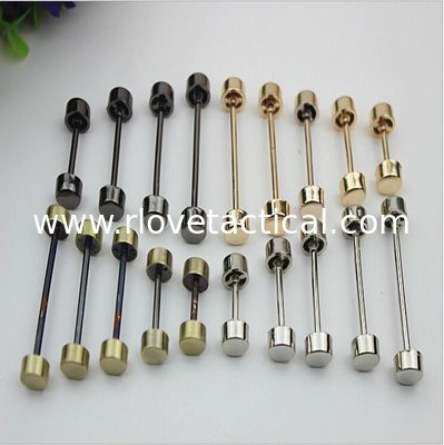 DIY bag accessories all kinds of size gunmetal color metal light gold dumbbell barbell rivet stud for bags