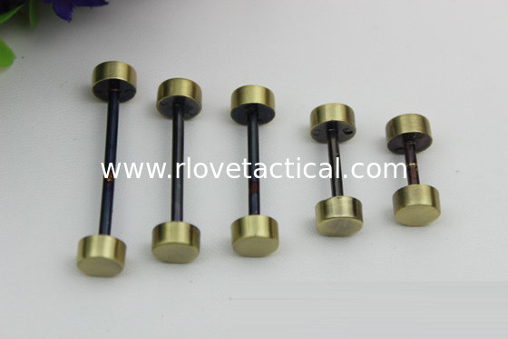 DIY bag accessories all kinds of size gunmetal color metal light gold dumbbell barbell rivet stud for bags