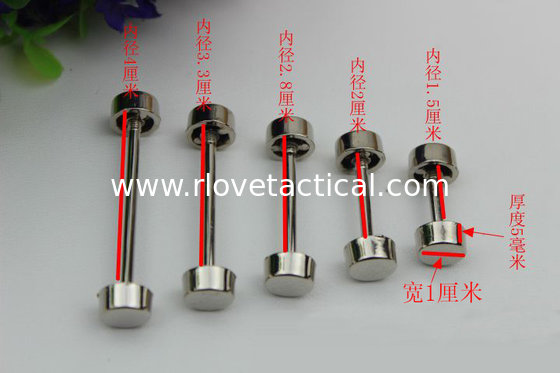 DIY bag accessories all kinds of size gunmetal color metal light gold dumbbell barbell rivet stud for bags