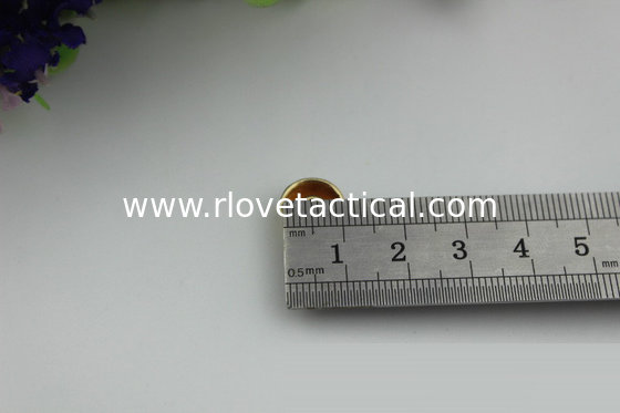 Fashion accessory plain gold color 8 mm round metal decorative rivets for handbags