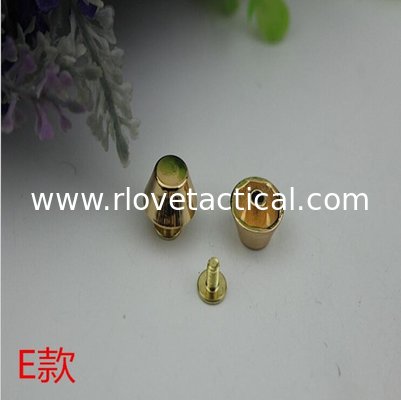 China manufacture produce high quality gold color 8 mm round metal rivets for leather bags