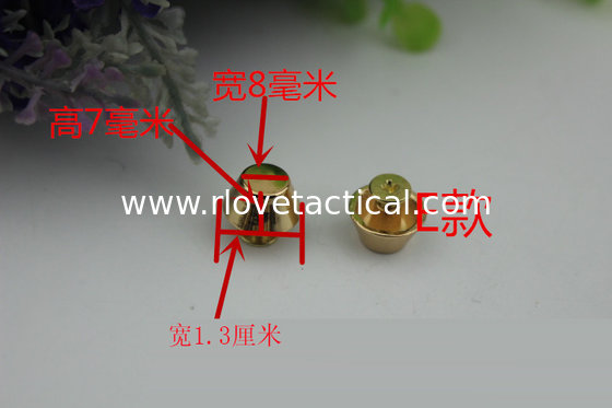 China manufacture produce high quality gold color 8 mm round metal rivets for leather bags