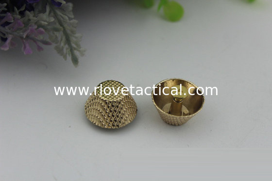 Fashion  gold pattern 10 mm metal die-cast zinc alloy dome pop rivet for bag bottom