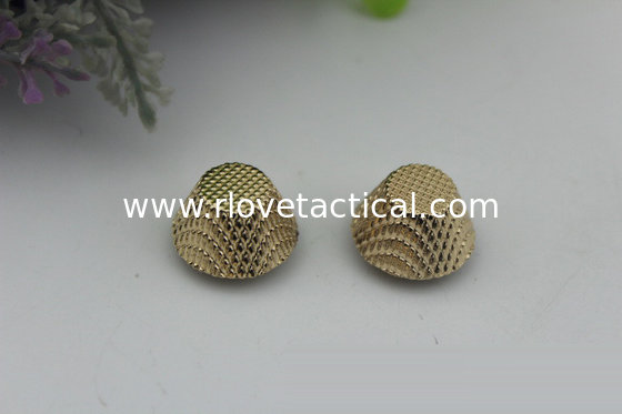 Fashion  gold pattern 10 mm metal die-cast zinc alloy dome pop rivet for bag bottom