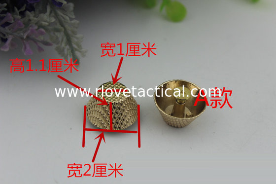 Fashion  gold pattern 10 mm metal die-cast zinc alloy dome pop rivet for bag bottom