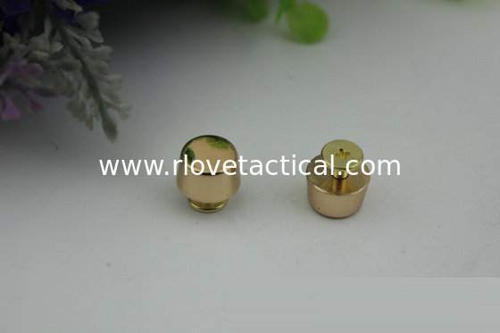 Small bag hardware gold zinc alloy 10 mm width bottom nails rivets for leather