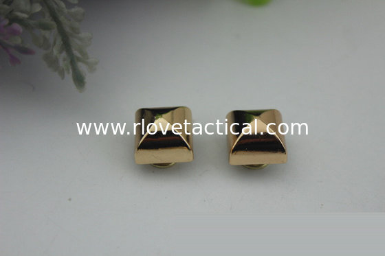 High end handbag decorative accessories gold 12 mm leather studs rivets with screws