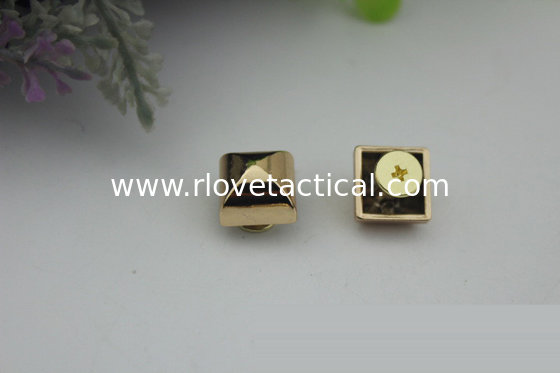 High end handbag decorative accessories gold 12 mm leather studs rivets with screws