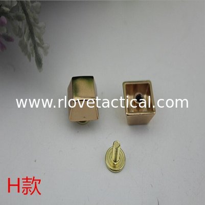 2019 New idea products design square 8 mm gold metal decorative rivets for handbag