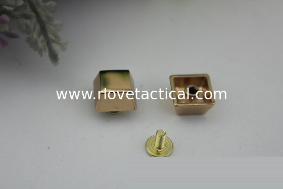 2019 New idea products design square 8 mm gold metal decorative rivets for handbag