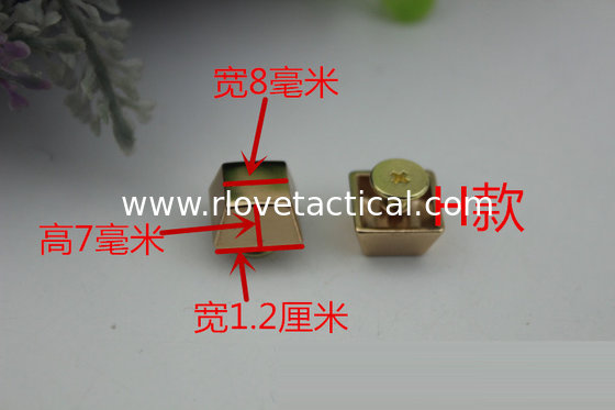 2019 New idea products design square 8 mm gold metal decorative rivets for handbag