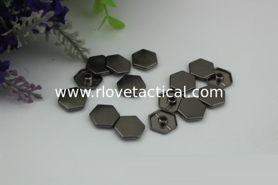Bags hardware zinc alloy hanging brush anti brass 15 mm six-sided decorative bottom nails with single rivets