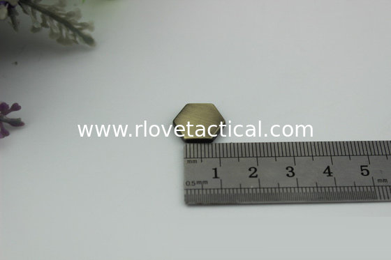 Super cheaper factory price bag fitting small flat six-sided nickel color metal buckles and rivets
