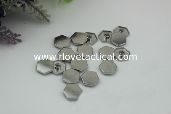 Super cheaper factory price bag fitting small flat six-sided nickel color metal buckles and rivets