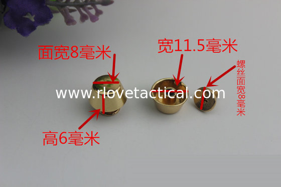 Fashion design gold color accessories 8 mm studs bag copper rivets for leather
