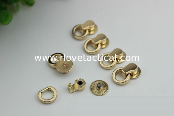 Multi-color zinc alloy material 8 mm decorative handbag hardware rivets and metal buckles