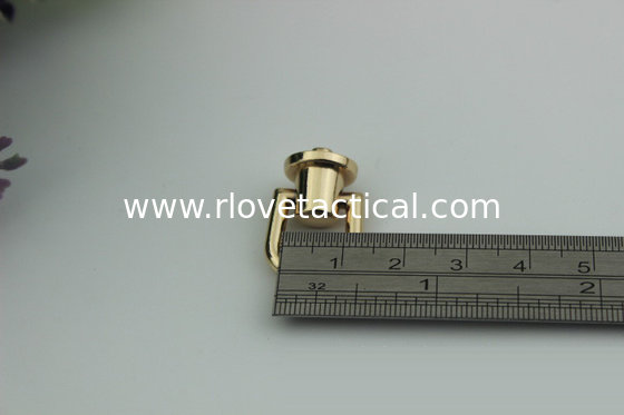 Hot products gold 10 mm metal strap buckles decorative rivets for leather handbag