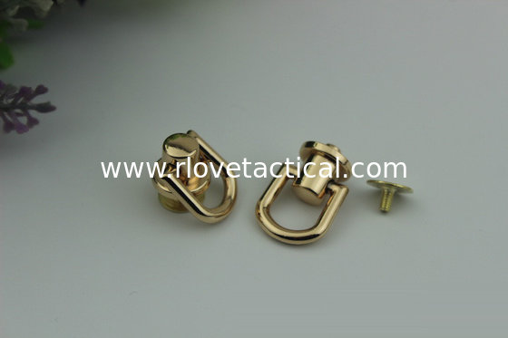 Hot products gold 10 mm metal strap buckles decorative rivets for leather handbag