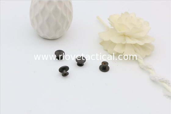 Cheap fashion gunmetal color brass 10.5 mm flat rivets round head for handbags