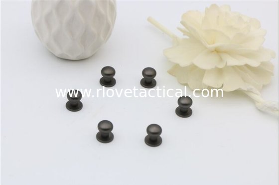 High quality brass material shiny gunmetal color metal 8 mm monk head rivets with screw