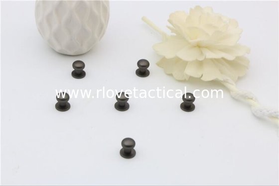 High quality brass material shiny gunmetal color metal 8 mm monk head rivets with screw