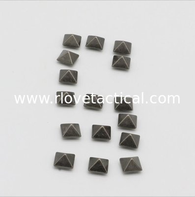 Luggage accessories decoration brass material ancient silver 7.7 mm square spikes rivets factory sales