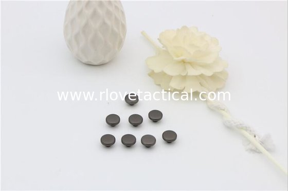 Hot sale garment accessories matte gunmetal color 10.1 mm flat round shape metal rivets for bags