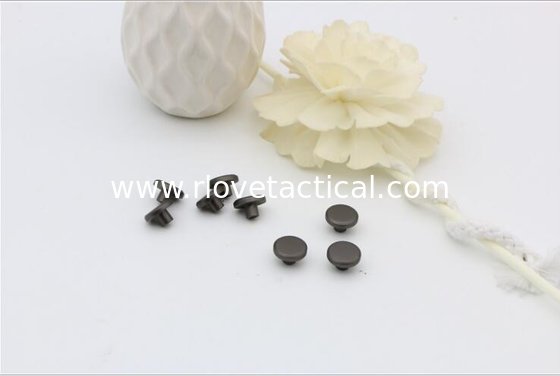 Hot sale garment accessories matte gunmetal color 10.1 mm flat round shape metal rivets for bags
