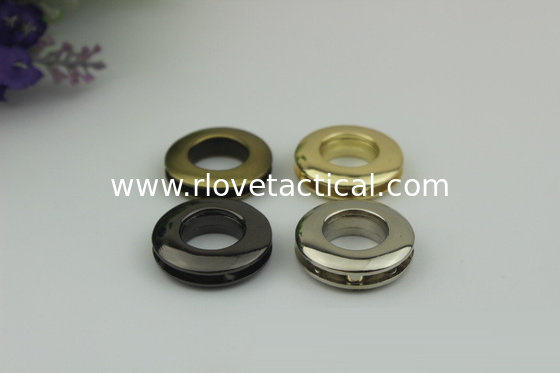 Factory manufacturing multi color zinc alloy handbag 15 mm metal round eyelets with screws