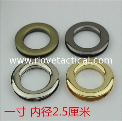 Handbags accessories zinc alloy 1 inch hanging brush anti brass color metal screw eyelets for leather bag