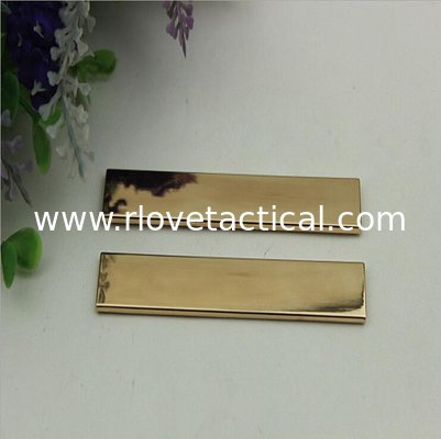 Handbag accessories fashion zinc alloy 80 mm length rectangular metal frame corner protector with iron feet