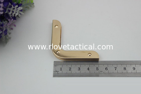 Europe standard light gold right-angle metal handbag corner purse protector