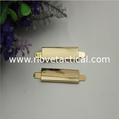 Custom factory fashion gold rectangular decoration bag accessories metal handbag corner protector