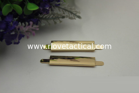 Custom factory fashion gold rectangular decoration bag accessories metal handbag corner protector