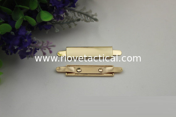 Custom factory fashion gold rectangular decoration bag accessories metal handbag corner protector