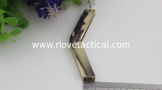 Factory cheap custom light gold 72 mm length handbag metal corner protector