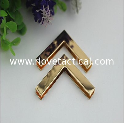Accept OEM light gold 40 mm right-angle metal corner protector for wooden box decorative
