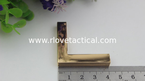 Accept OEM light gold 40 mm right-angle metal corner protector for wooden box decorative