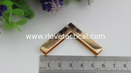 Accept OEM light gold 40 mm right-angle metal corner protector for wooden box decorative