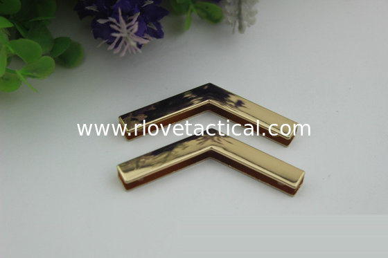 Fancy simple design light gold metal accessory handbag decorative corner protectors