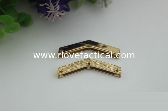 Designer handbag hardware decorative accessories gold metal corner angles protector
