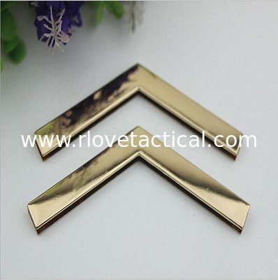 Factory direct sales iron material 105 mm length golden handbag corner protectors for box