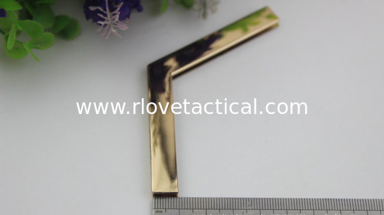Factory direct sales iron material 105 mm length golden handbag corner protectors for box
