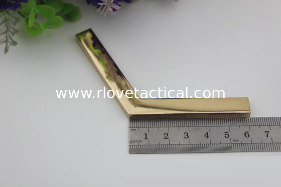 Factory direct sales iron material 105 mm length golden handbag corner protectors for box