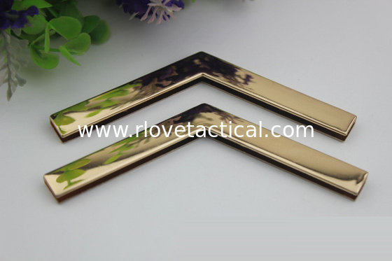 Factory direct sales iron material 105 mm length golden handbag corner protectors for box